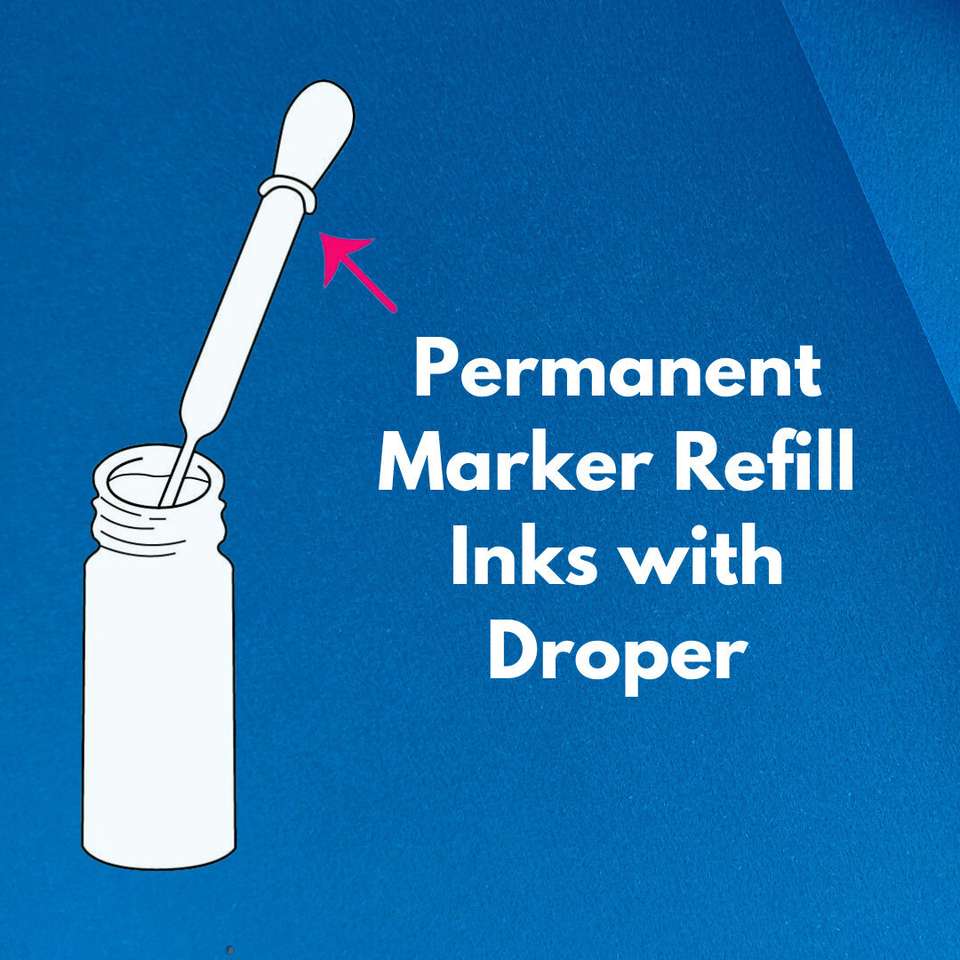 Soni Officemate PERMANENT MARKER INK - PACK OF 1 500 ml Marker Refill ...