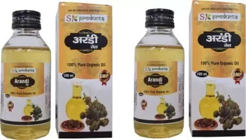 SK ProductS Arandi oil Benefit For Hair Growth Labour Pain & Body ...