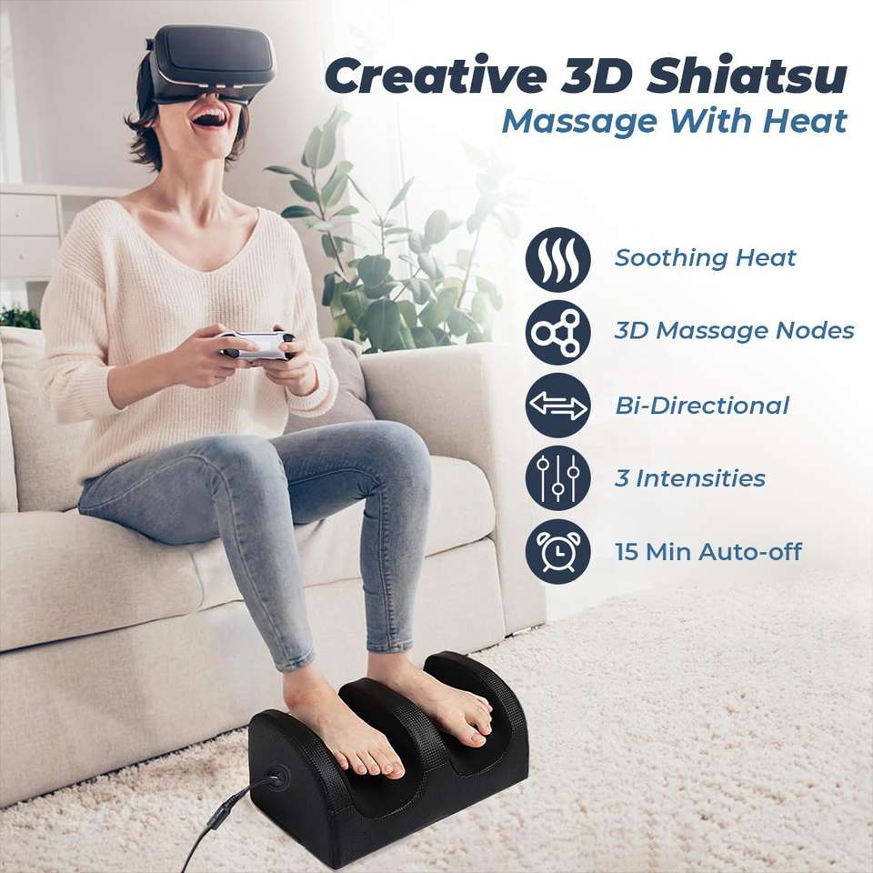 Flexnest FLX092 Zen Foot Massager Machine for Pain Relief Leg Calf with ...