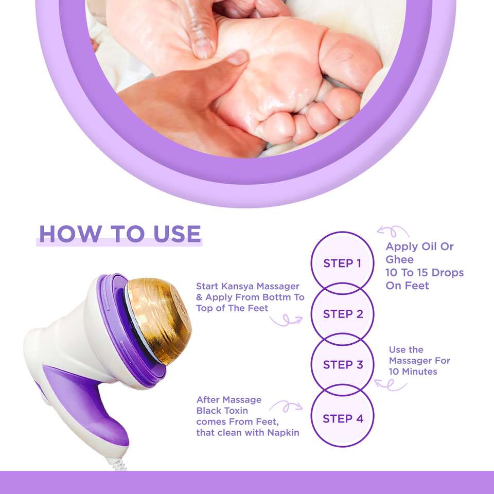 JINPRI Modern Electric Kansya Wati Foot Massager - Authentic Ayurvedic ...