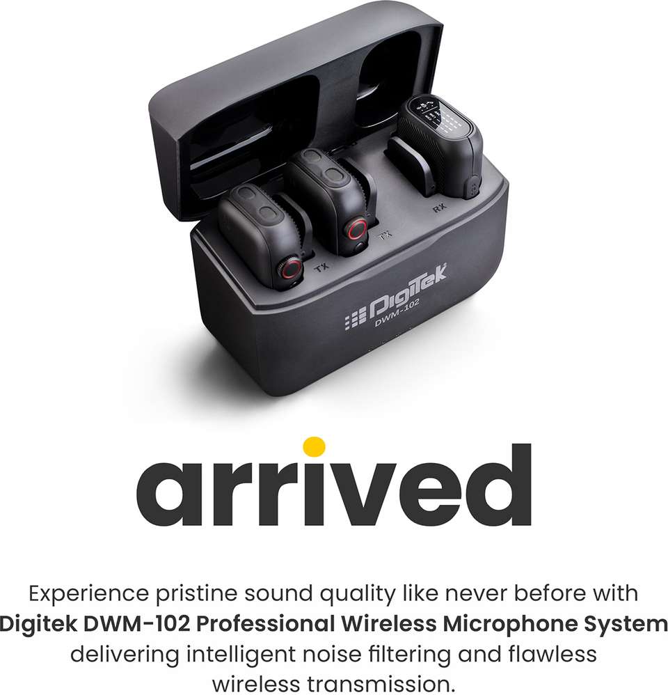 DIGITEK DWM-102 Professional Wireless Microphone System for Smartphone ...