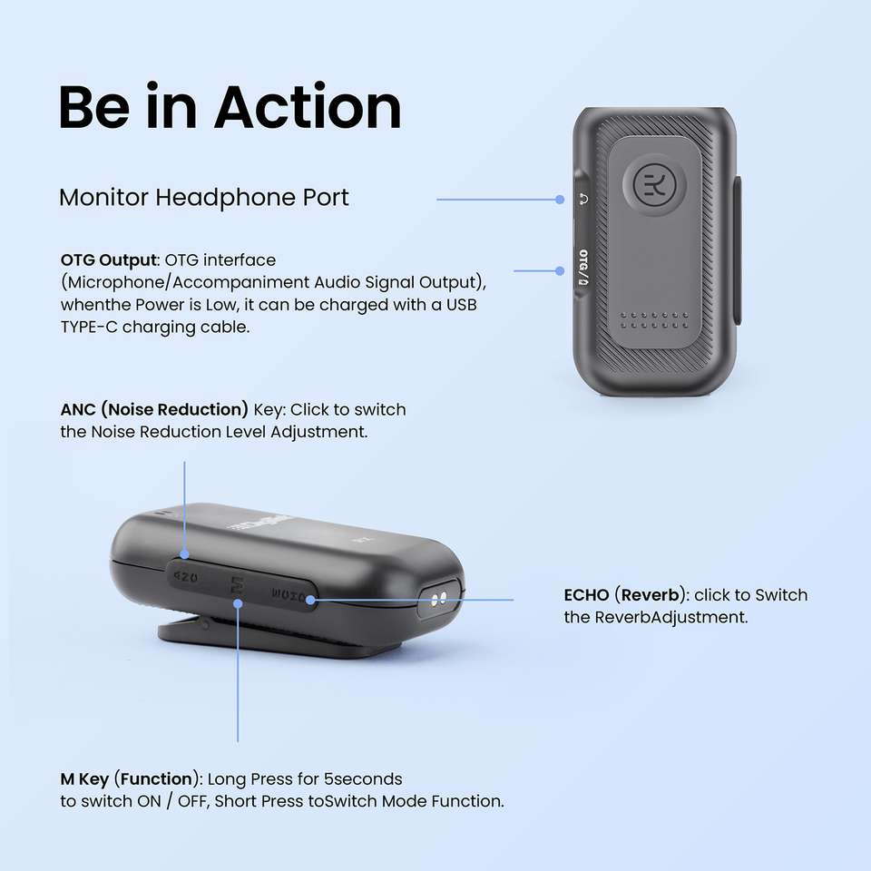 DIGITEK DWM-102 Professional Wireless Microphone System for Smartphone ...