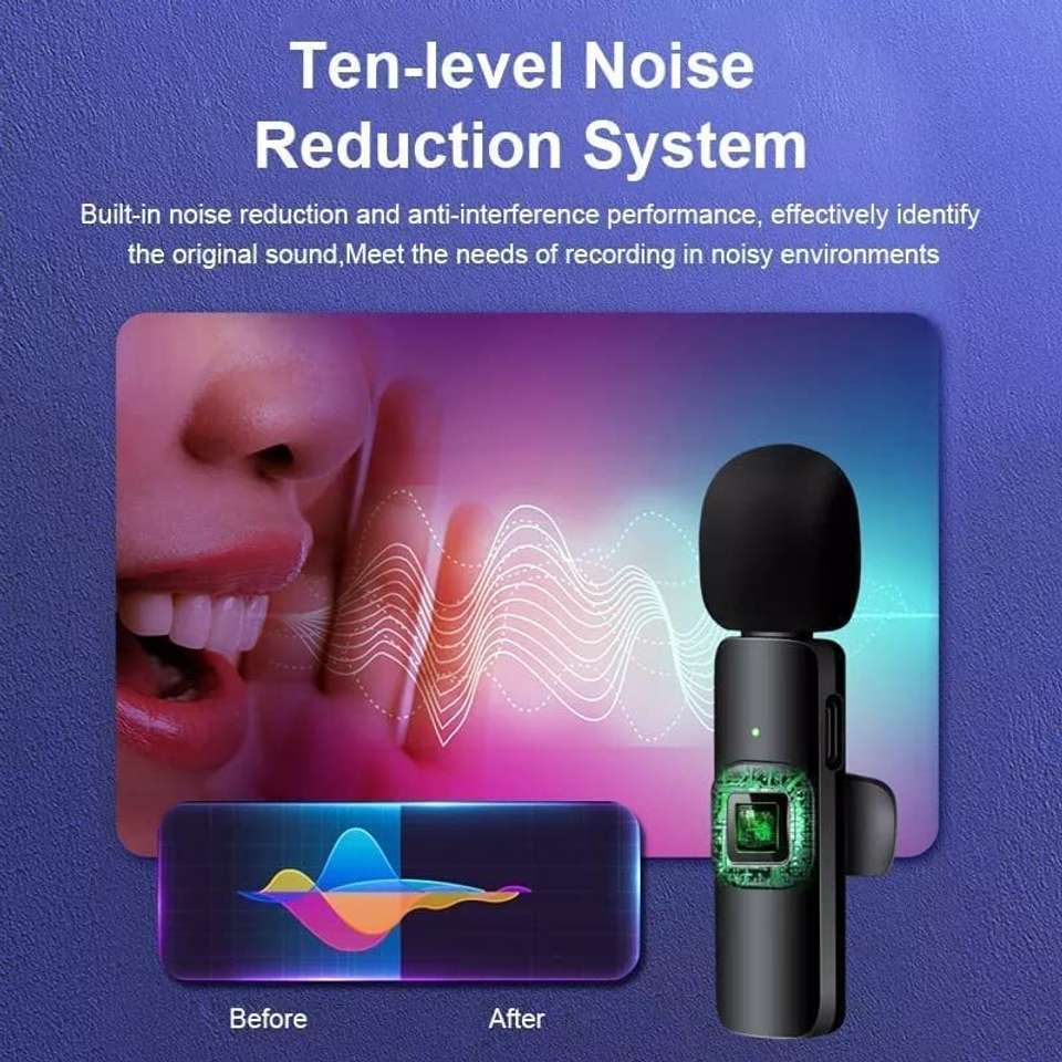 GUGGU K9 Dual (Wireless Microphone)Plug & Bluetooth Collar Mic for ...
