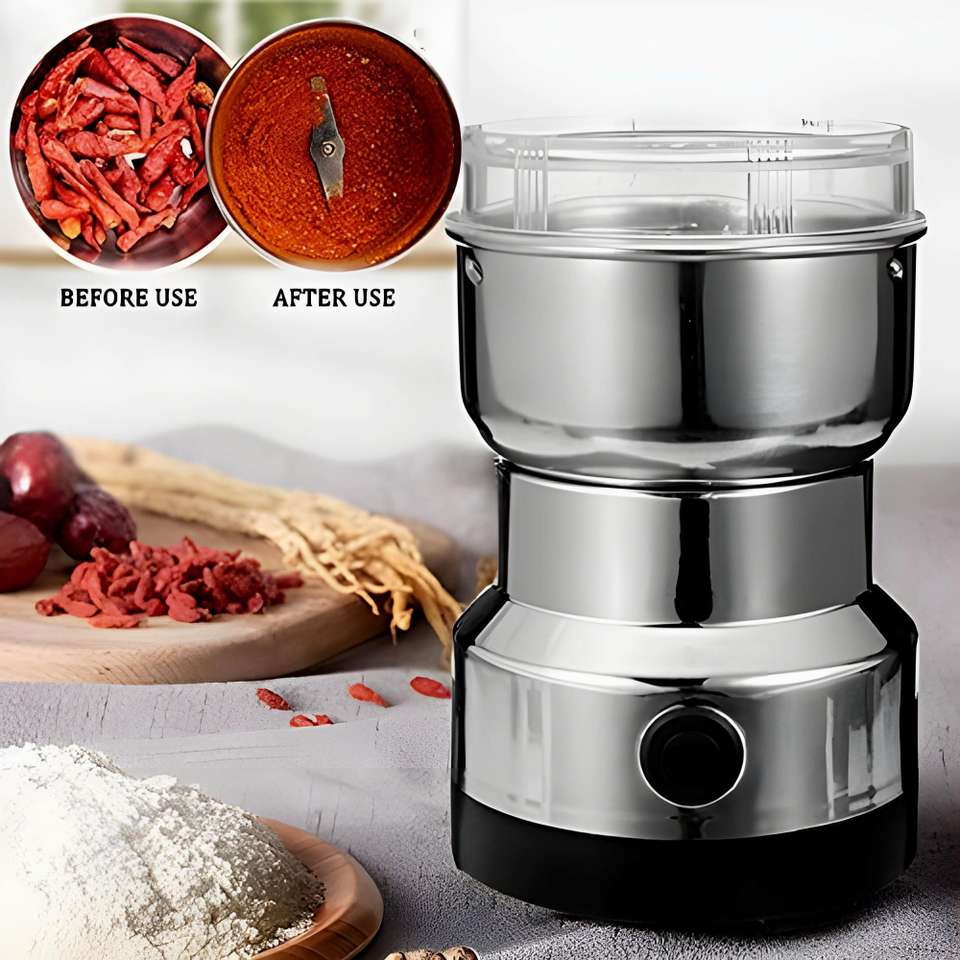 Tokasa Mini Electric Mixer Grinder - Stainless Steel Small Masala Spice ...