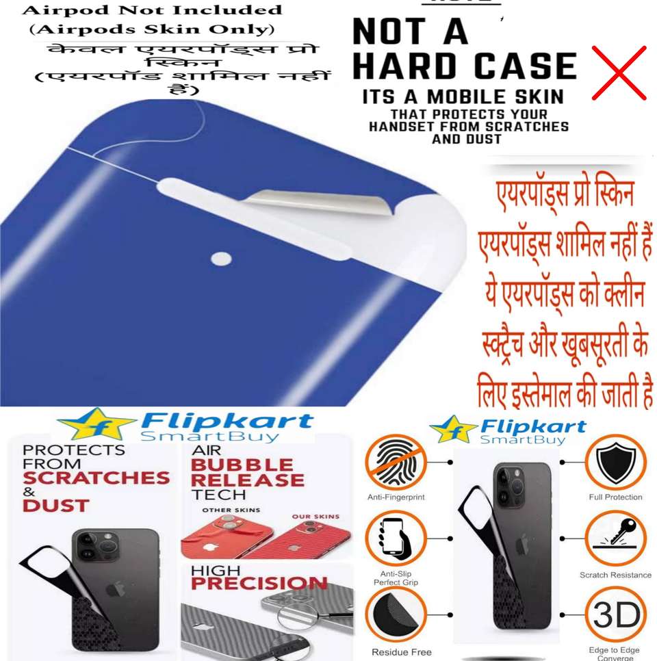 Flipkart SmartBuy AIRPOD PRO(2ND GEN) dotted carbon karbon skin 194 ...
