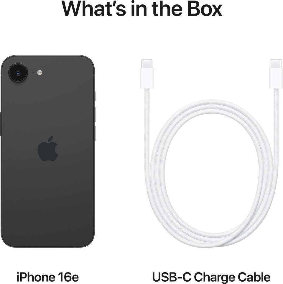 Apple iPhone 16e (Black, 256 GB)