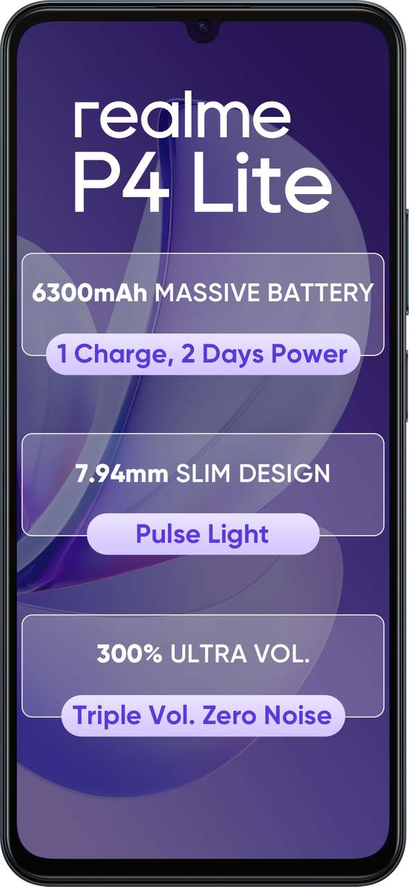 realme P4 Lite (64 GB Storage, 4 GB RAM) Online at Best Price On ...