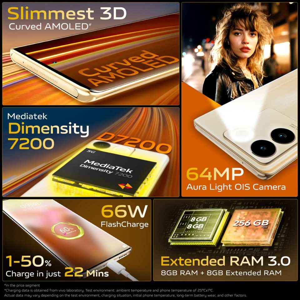 vivo T2 Pro 5G (Dune Gold, 128 GB) (8 GB RAM)