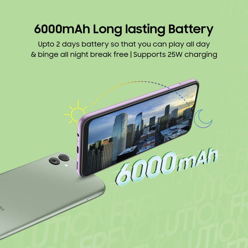 Samsung Galaxy F14 5G with 6000 mAh battery, 6.5" FHD+ Display & more