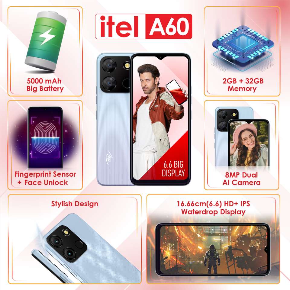 itel A60 (32 GB Storage, 2 GB RAM) Online at Best Price On Flipkart.com