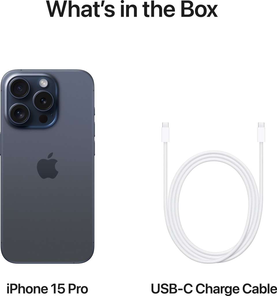 Apple iPhone 15 Pro (Blue Titanium, 128 GB)