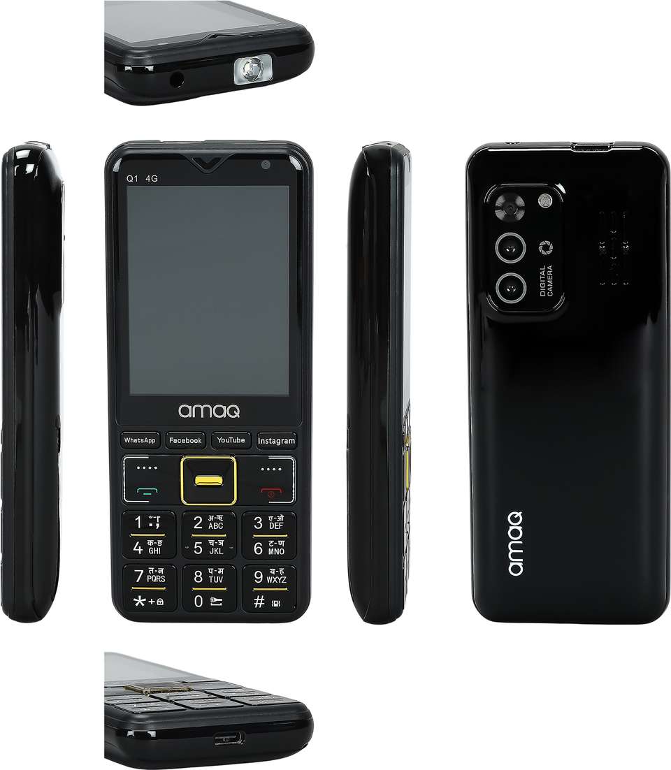 amaq 4G/VOLTE supported Dual Sim, Touch and Keypad mobile (256 MB ...