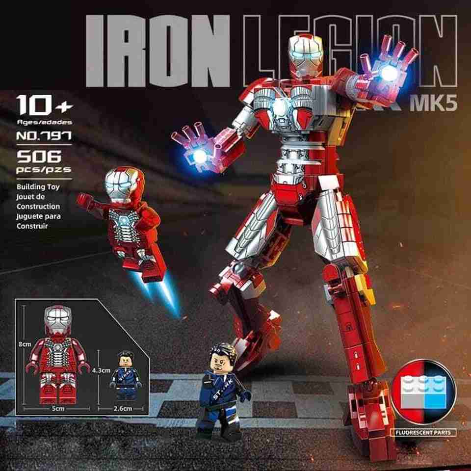 ZHASK All New Iron -Man Figure Building Set Toy for Kids [506 pcs ...