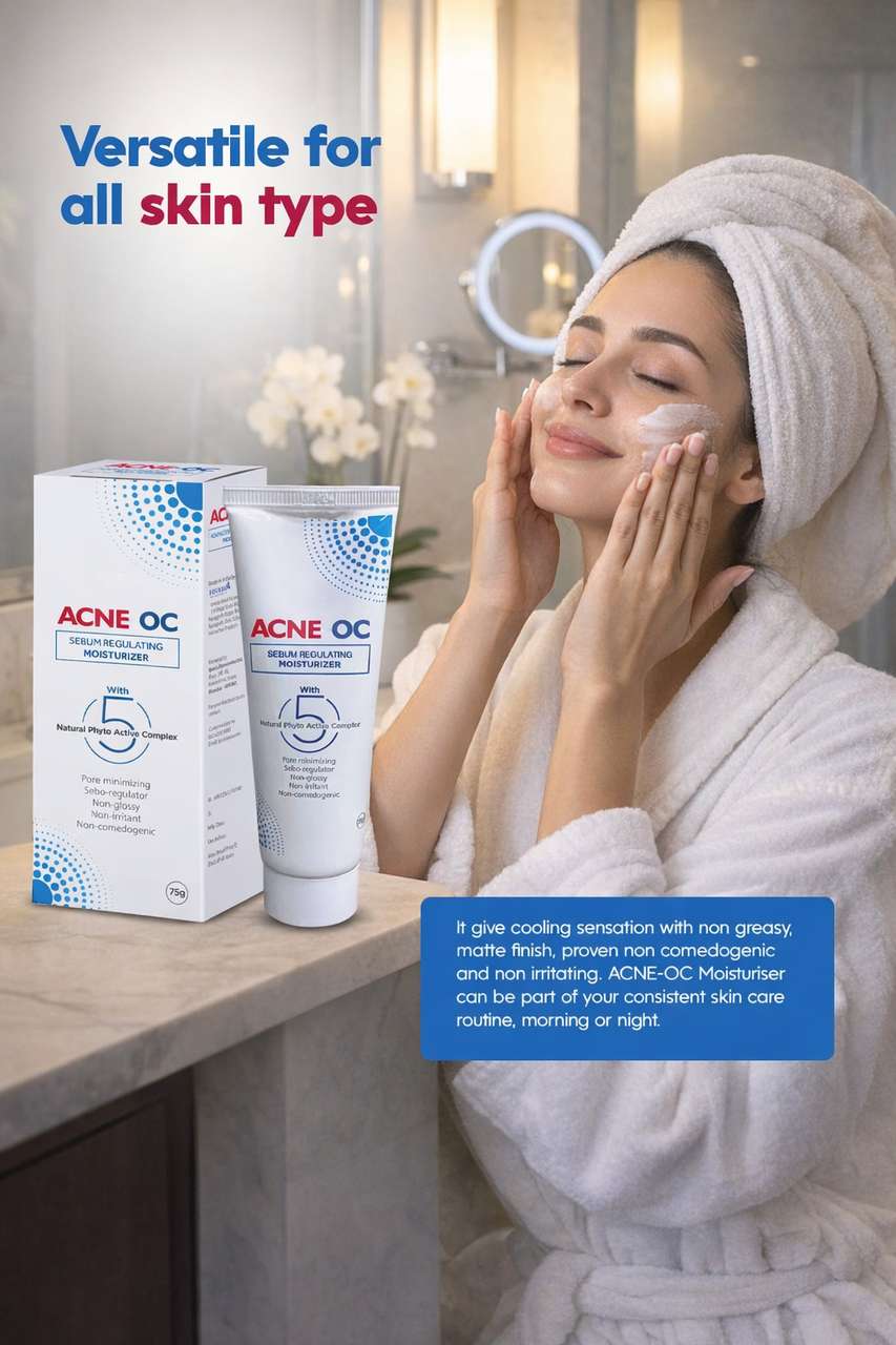 ACNE OC Moisturiser for Oily and Acne-Prone Skin, Non-Greasy ...