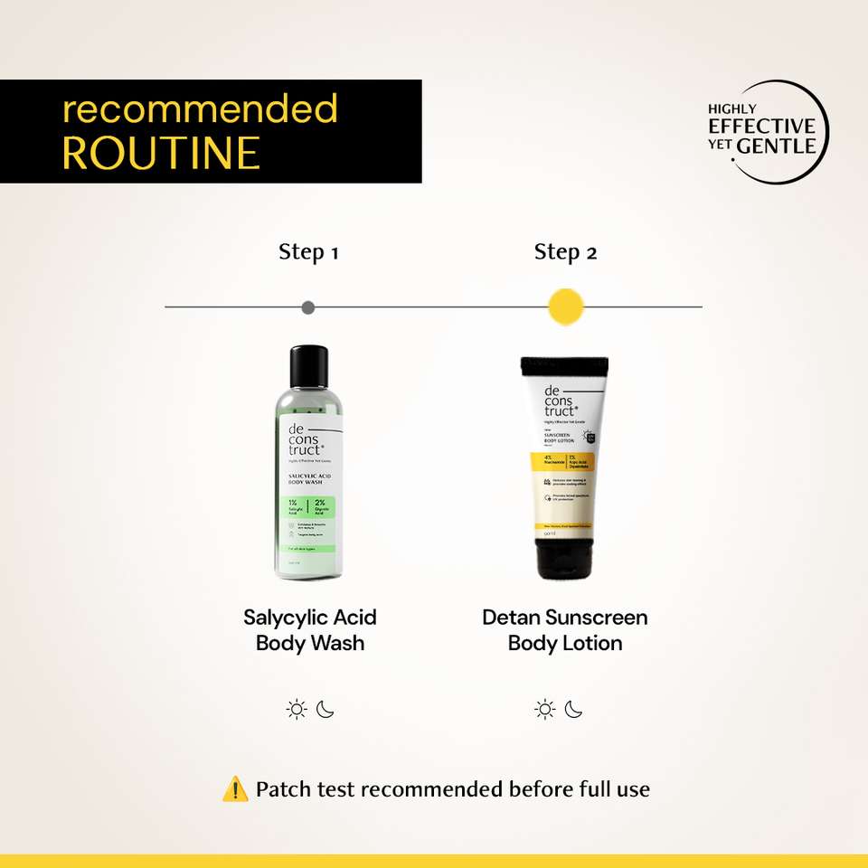 deconstruct Detan Sunscreen Body Lotion | For Reducing Tan Lines & Skin ...