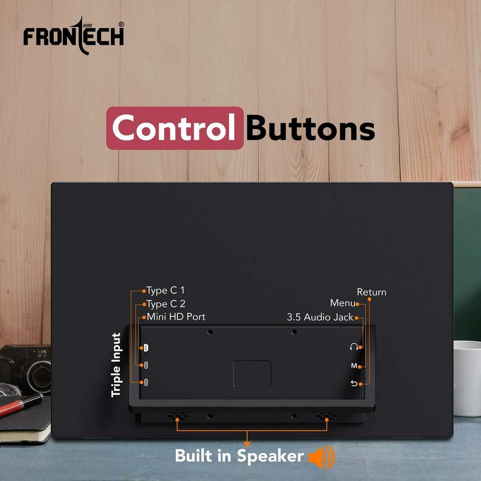 Frontech 39.62 cm (16 inch) Full HD IPS Panel Monitor (PORTABLE LED ...