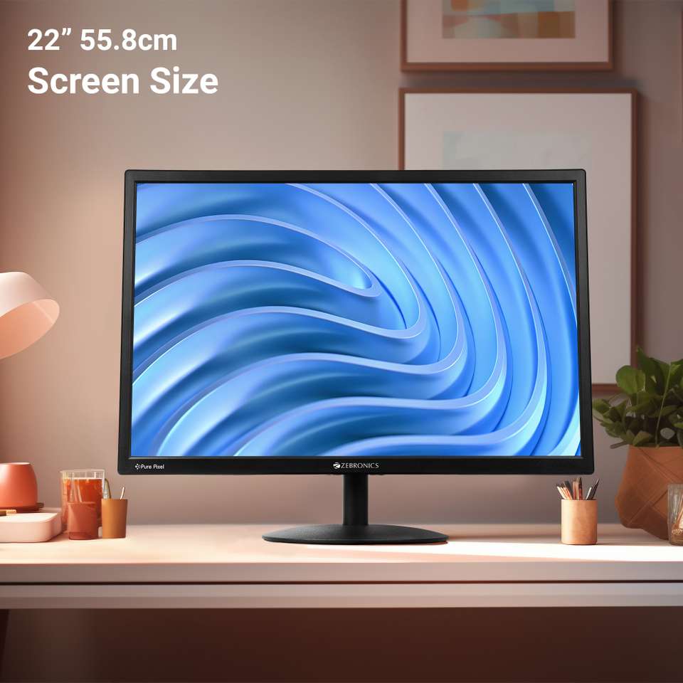 ZEBRONICS V22HD 55.88 cm (22 inch) HD+ TN Panel Monitor (Zeb-V22HD+ LED ...