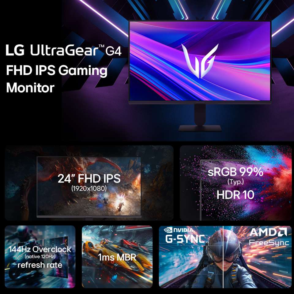 LG UltraGear 60.96 cm (24 inch) Full HD IPS Panel 24-inch FHD ...