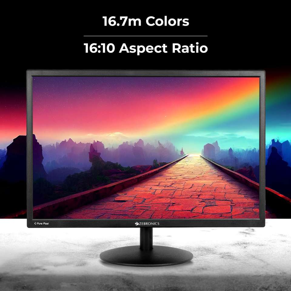 ZEBRONICS Pure Pixel 55.88 cm (22 inch) HD+ LED Backlit VA Panel with ...