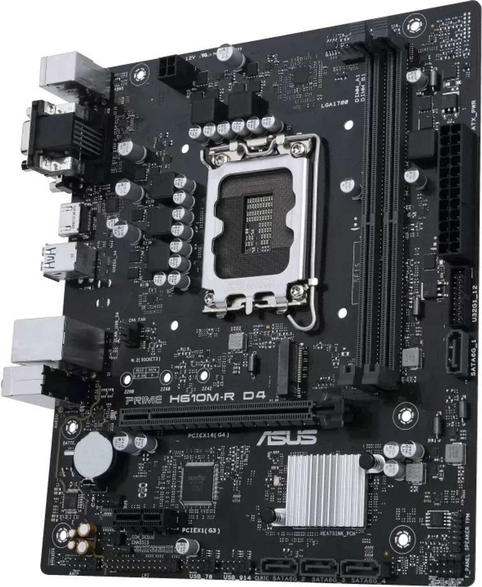 ASUS PRIME-H610M-R-D4 LGA 1700Socket Micro-ATX Intel H610 Chipset DDR4 ...