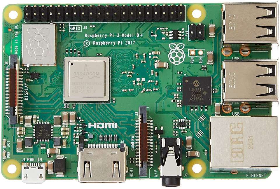 Raspberry Pi 3 Model B+ 1GB RAM, 1.4GHz CPU, WiFi/BLE, 64-bit Single ...
