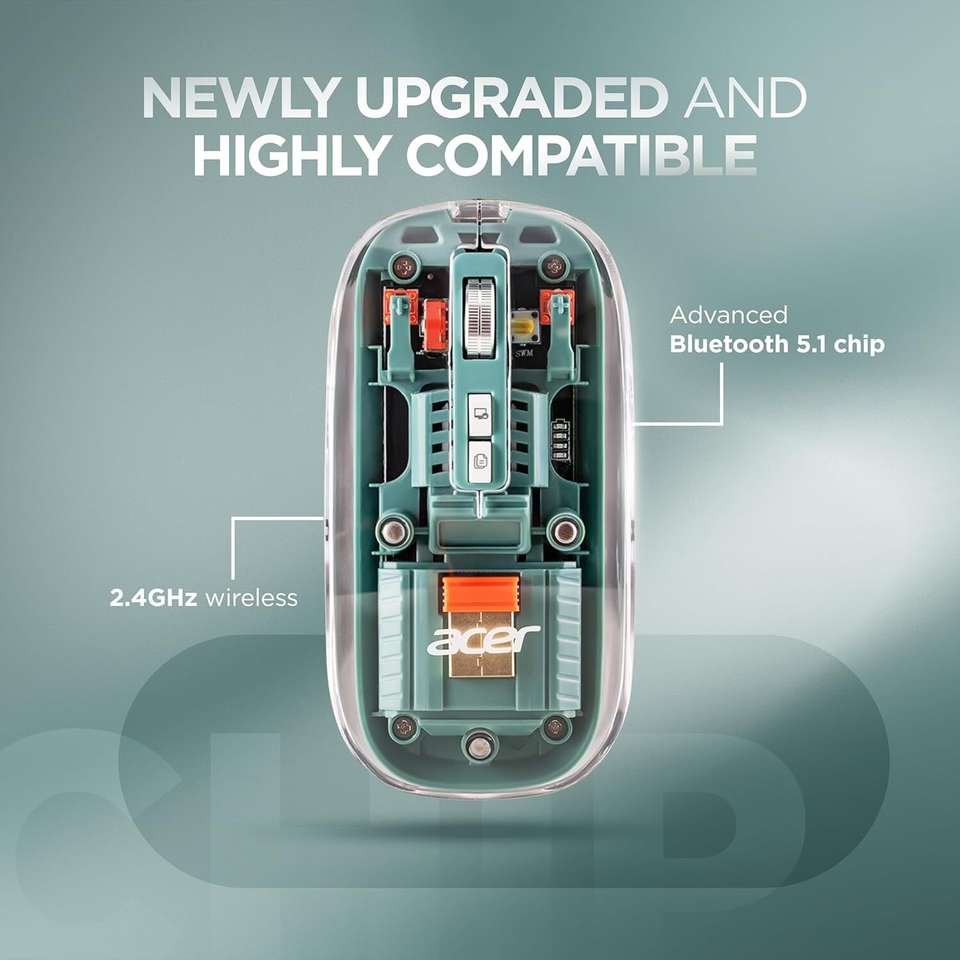 Acer Clearview Transparent Mouse with Triple-Mode Connectivity ...