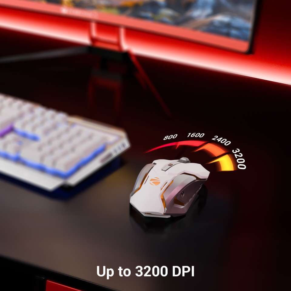 ZEBRONICS Transformer M Wired Ambidextrous Optical Gaming Mouse Premium ...