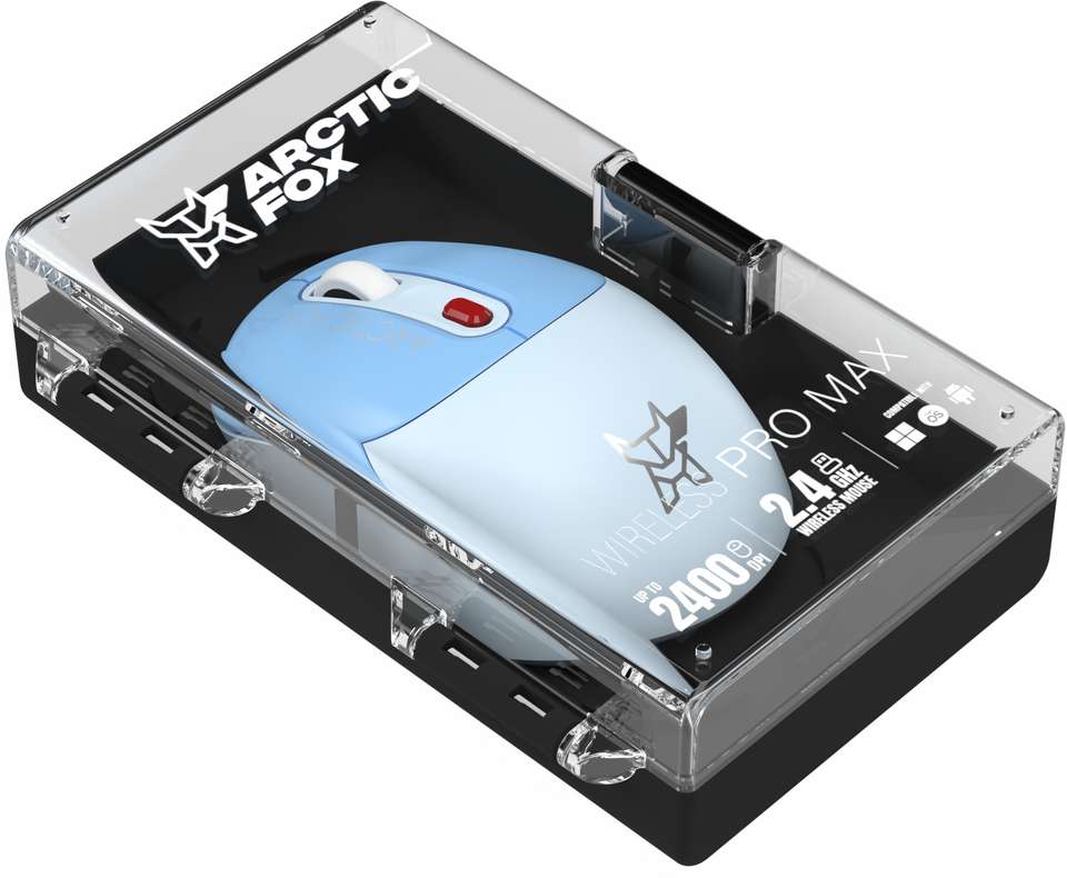 Arctic Fox Pro Max Wireless Ambidextrous Optical Mouse - Arctic Fox ...