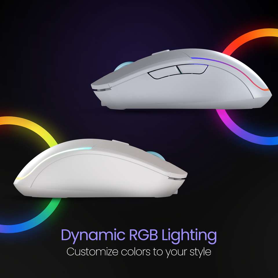 Portronics Toad One Ambidextrous Optical Mouse with 6 Buttons, RGB ...