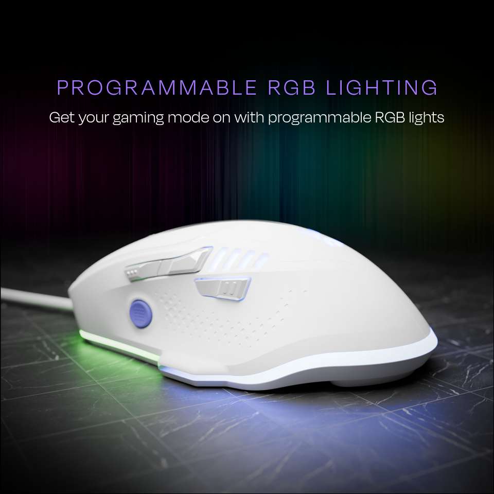 Kreo Hawk Wired Ambidextrous Optical Gaming Mouse Programmable Buttons ...