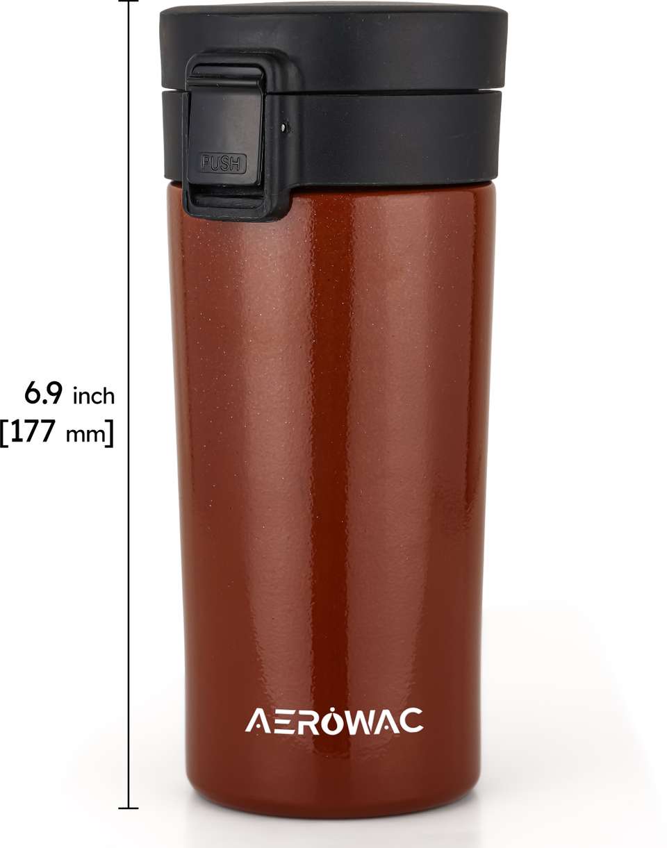 AEROWAC Rivo Vacuum Insulated Travel Coffee/Tea Flask/Hot & Cold Coffee ...