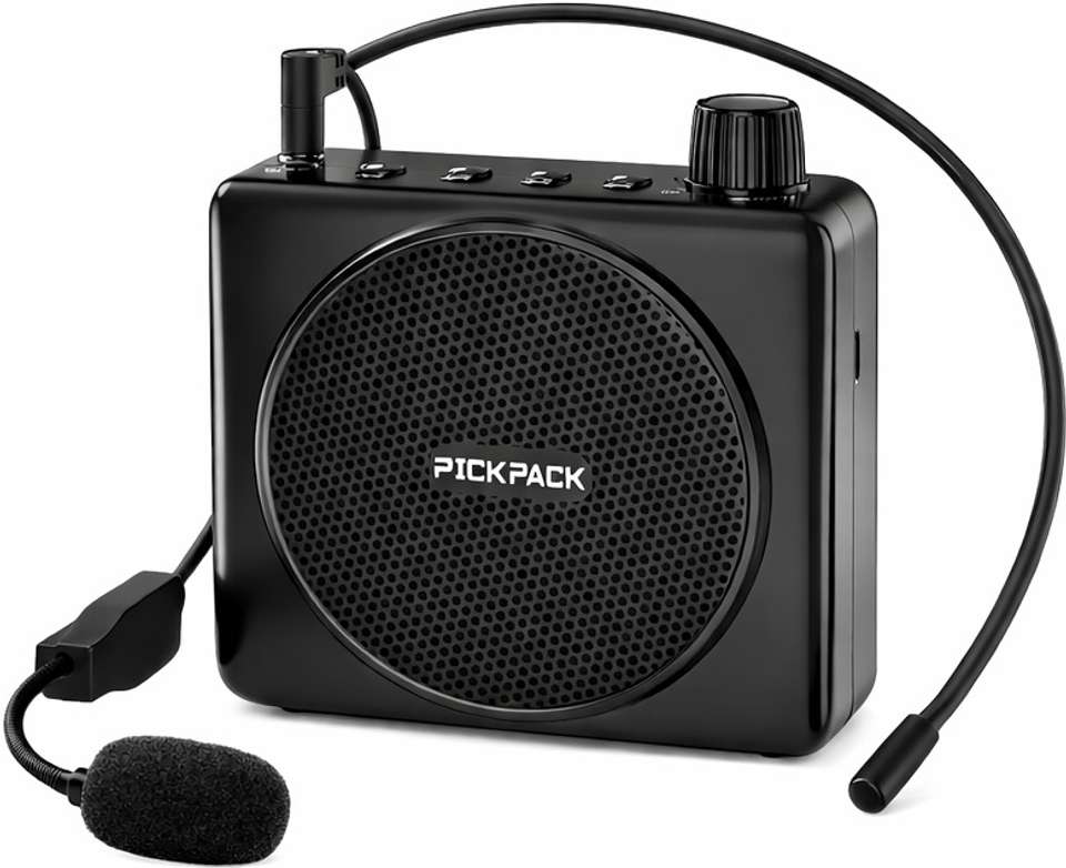 Primate Portable Voice Amplifier with Bluetooth & Wired Headset Mic for ...
