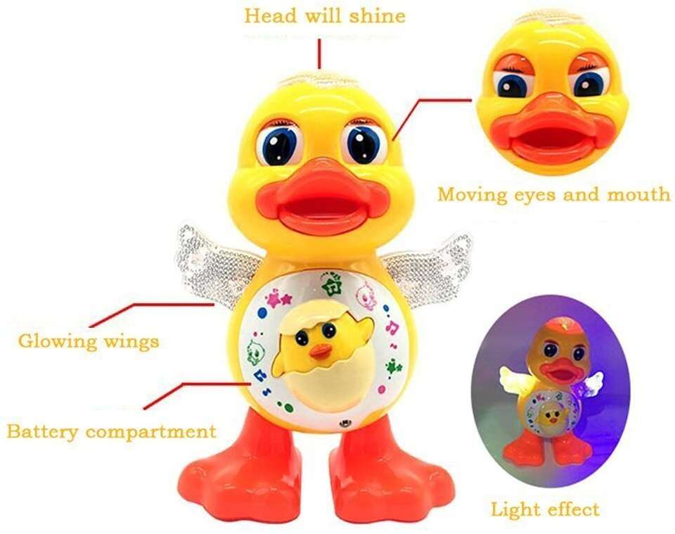 Mahi Zone Dancing Duck with Music Flashing Lights and Real Dancing ...