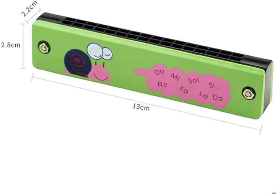 CHUTTI TOYS Wooden Harmonica Mouth Organ Musical Instrument for Kids ...