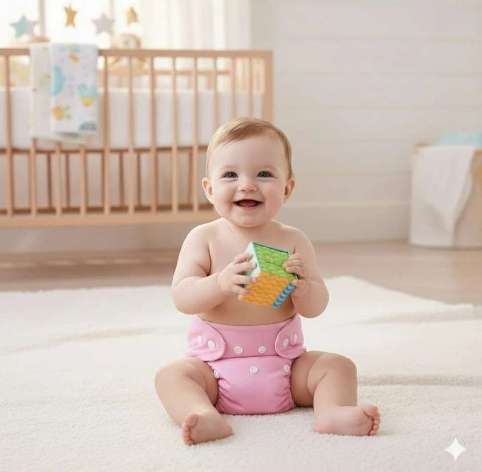 Kroeber Reusable Diaper Reuse Nappy Cloth Button Napy With 5 Layer ...