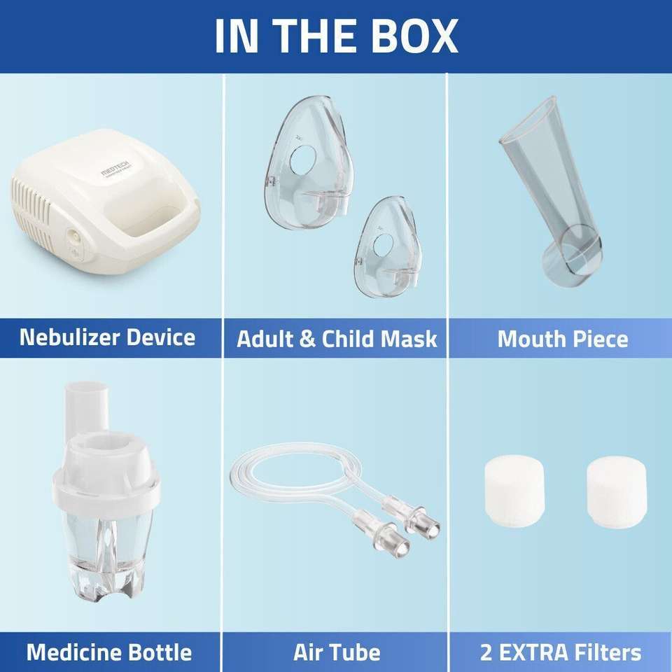 Medtech Handyneb Smart Compressor Nebulizer Machine for Adults & Kids ...