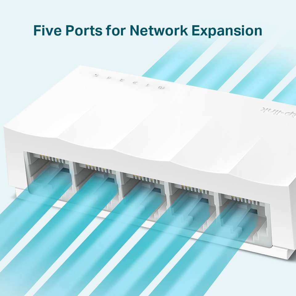 TP-Link LS1005 5-Port 10/100Mbps Desktop Switch 5 Ports 100 Mbps ...