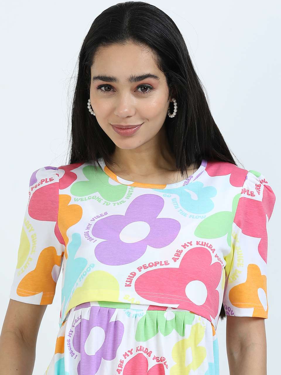 Kavee Fashion Women Maternity/Nursing Nighty - Buy Kavee Fashion Women ...