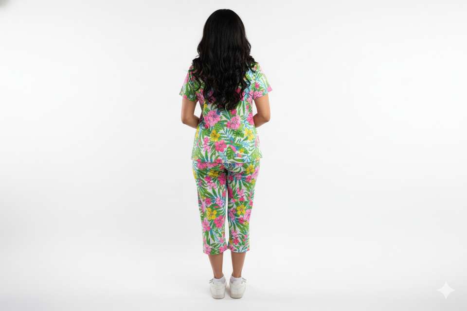 Selini Women Printed Multicolor Top & Capri Set Price in India - Buy ...