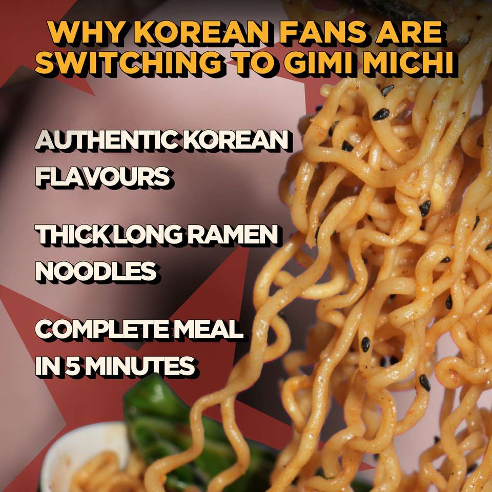 Gimi Michi Spiiicy Ramen + Hot Kimchi Ramen - Authentic Korean Ramen ...