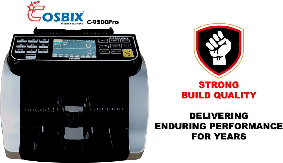 COSBIX C-9300 PRO New-Gen Mixed Currency Denomination Value Counting 4D ...