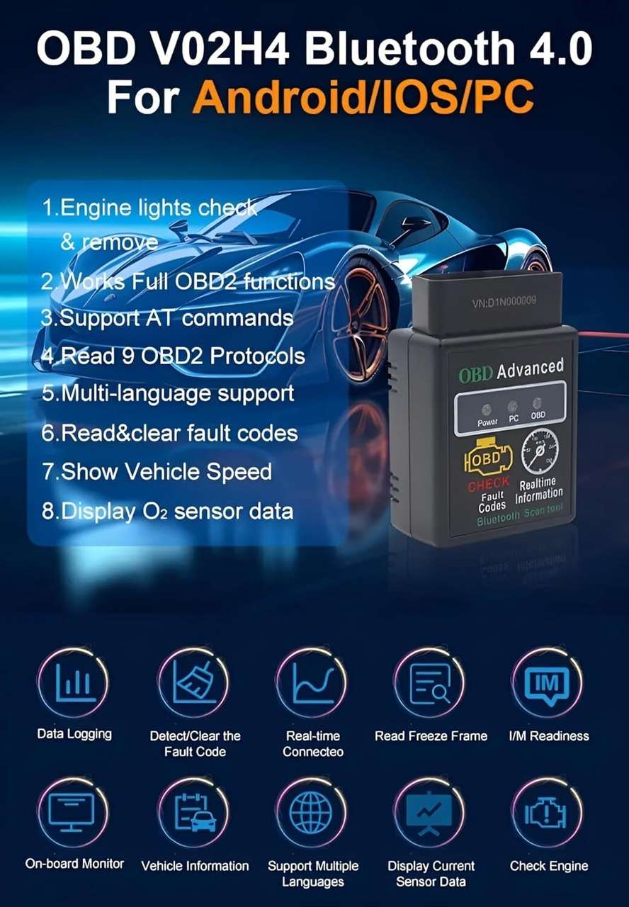 Mr fix WiFi Support Car OBDII OBD2 ELM327 Wireless Diagnostic Tool OBD ...