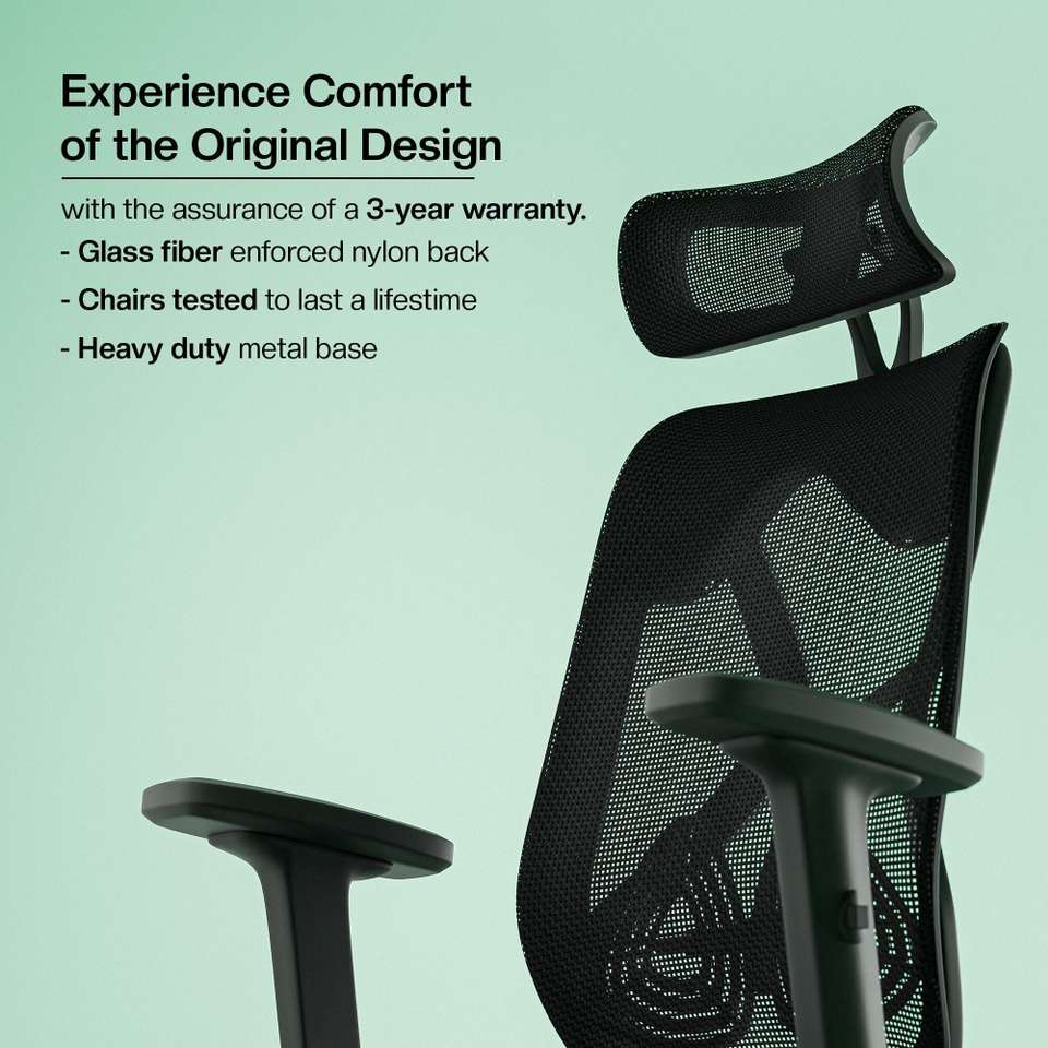 GREEN SOUL Zodiac Lite High Back Ergonomic Chair|Home, Office, WFH|1D ...