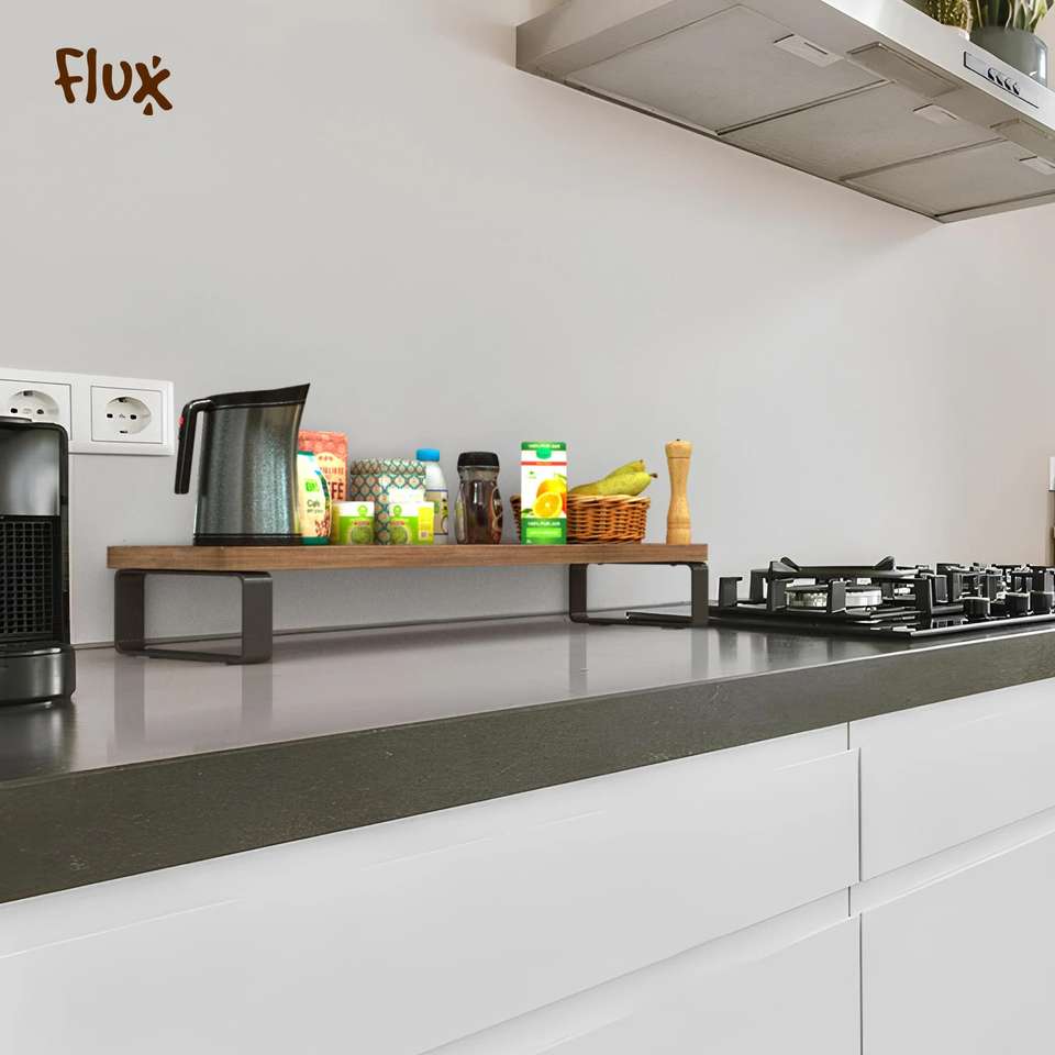 Flux Wooden Monitor Stand Organizer Desktop Organizer Ergonomic Monitor ...