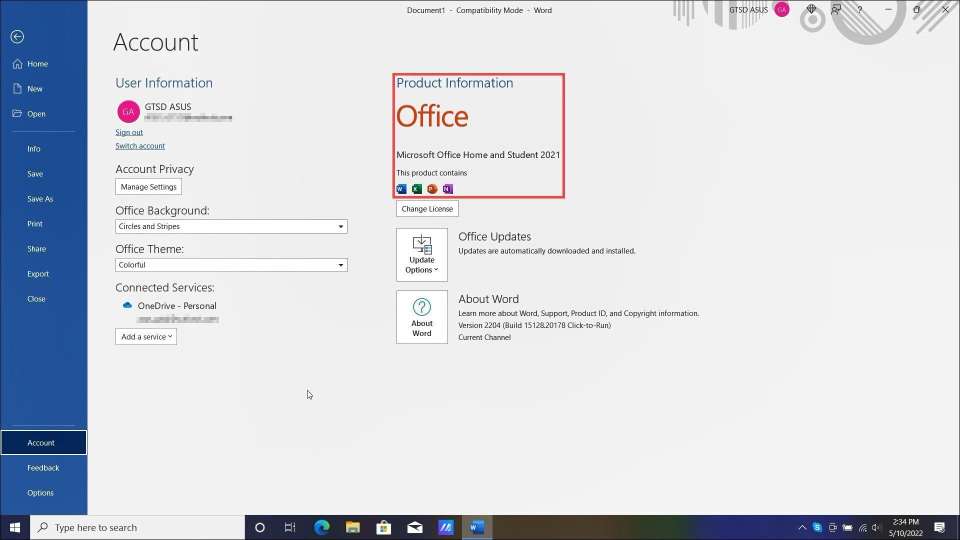 MICROSOFT Office Home & Student 2021,One-time purchase for 1 PC ...