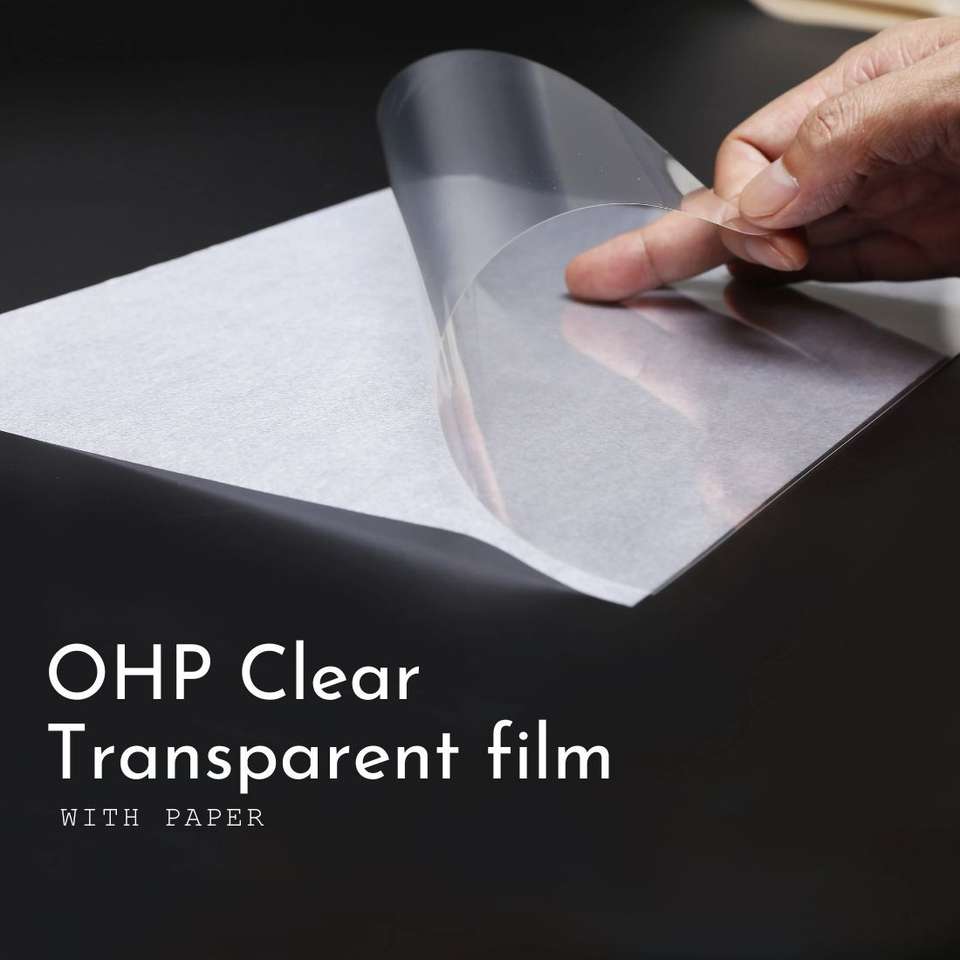 UNIXAA 175 Micron OHP Transparent Sheet With Paper Film For Laser jet ...