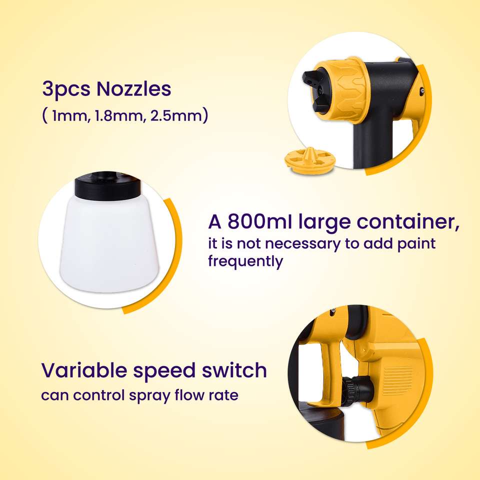 Asian Paints Trucare Paint Sprayer 550w with 800 Ml Container 550W HVLP ...