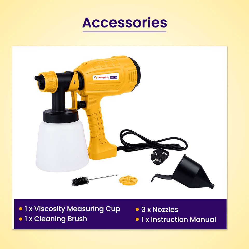 Asian Paints Trucare Paint Sprayer 550w with 800 Ml Container 550W HVLP ...