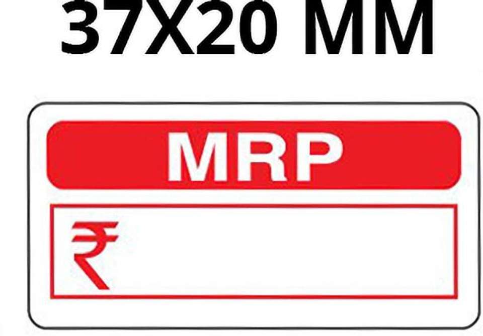 NP LABEL MRP Stickers for General Use - 37X20mm (500 Labels Per Packet ...