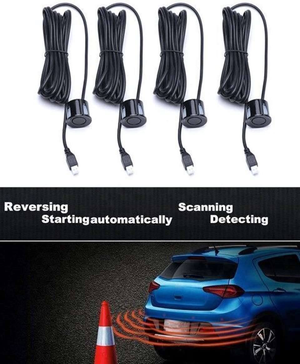 motobridge NEW Universal 4 Black Reverse Parking Sensor-AF25N607 NEW ...